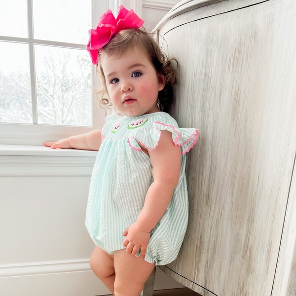 Embroidered Watermelon Baby Outfit - Etsy