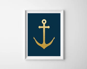 Anchor print | Etsy