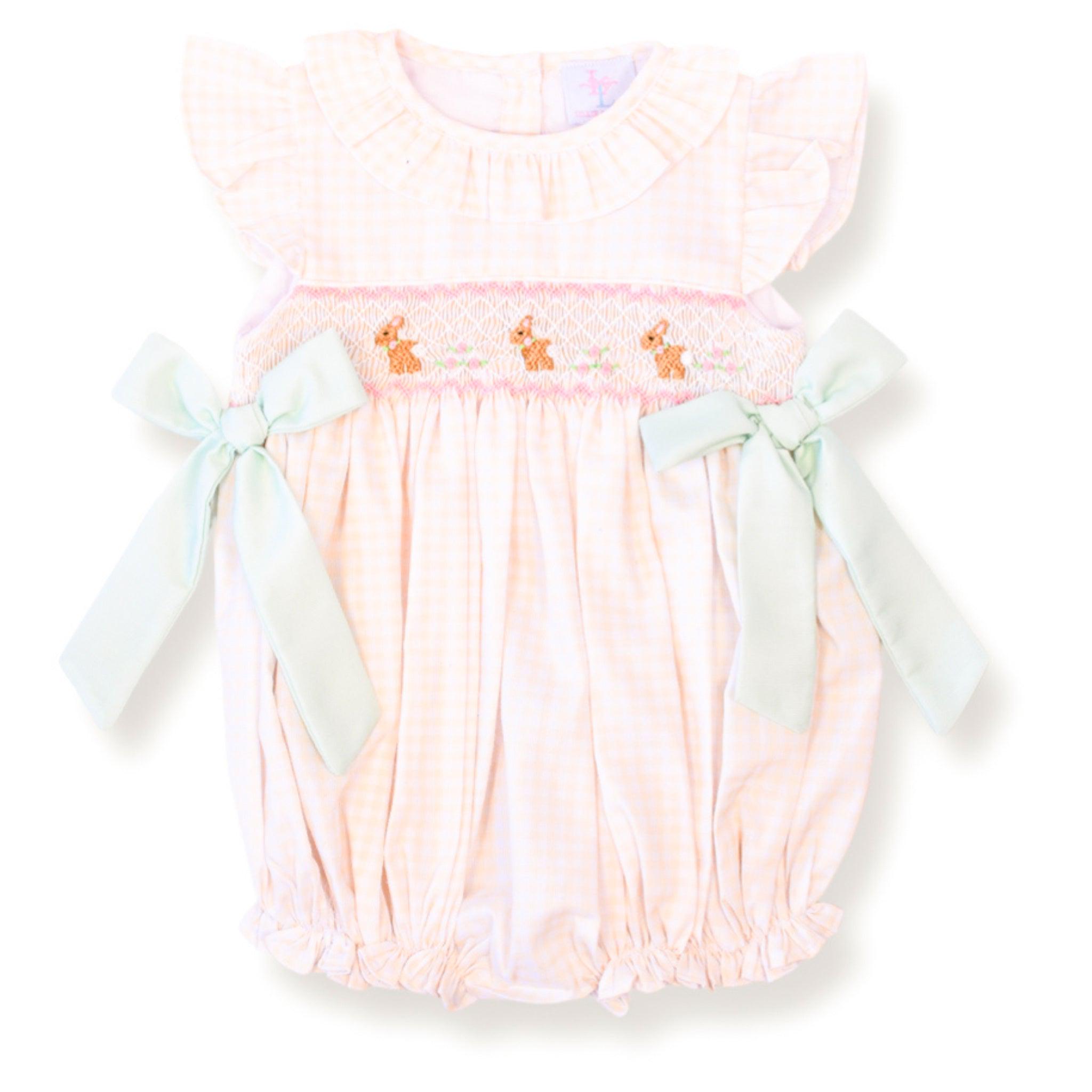 Michaela Bunny Smocked Bubble - Etsy