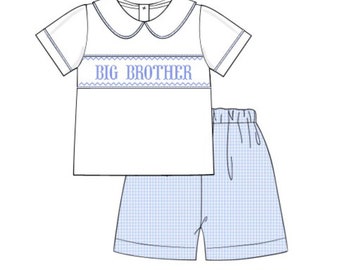 Smocked Big Brother Bubble - Etsy