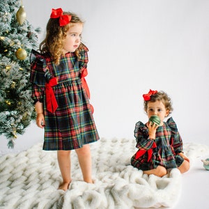 Fiona Christmas Tartan Smocked Dress - Etsy