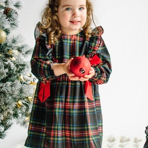 Fiona Christmas Tartan Smocked Dress - Etsy