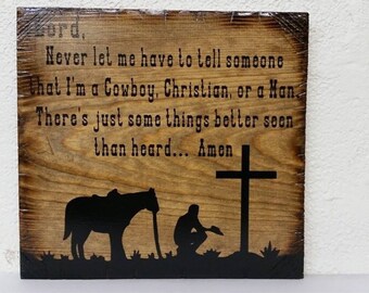 Cowboy prayer | Etsy