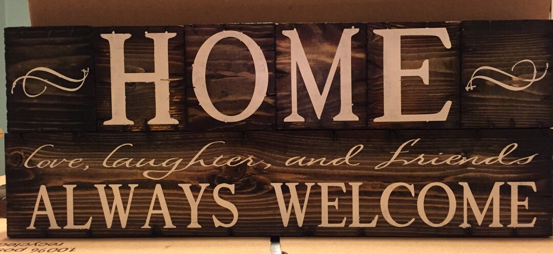 Home Always Welcome - Etsy