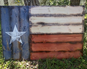Rustic Texas Flag - Etsy