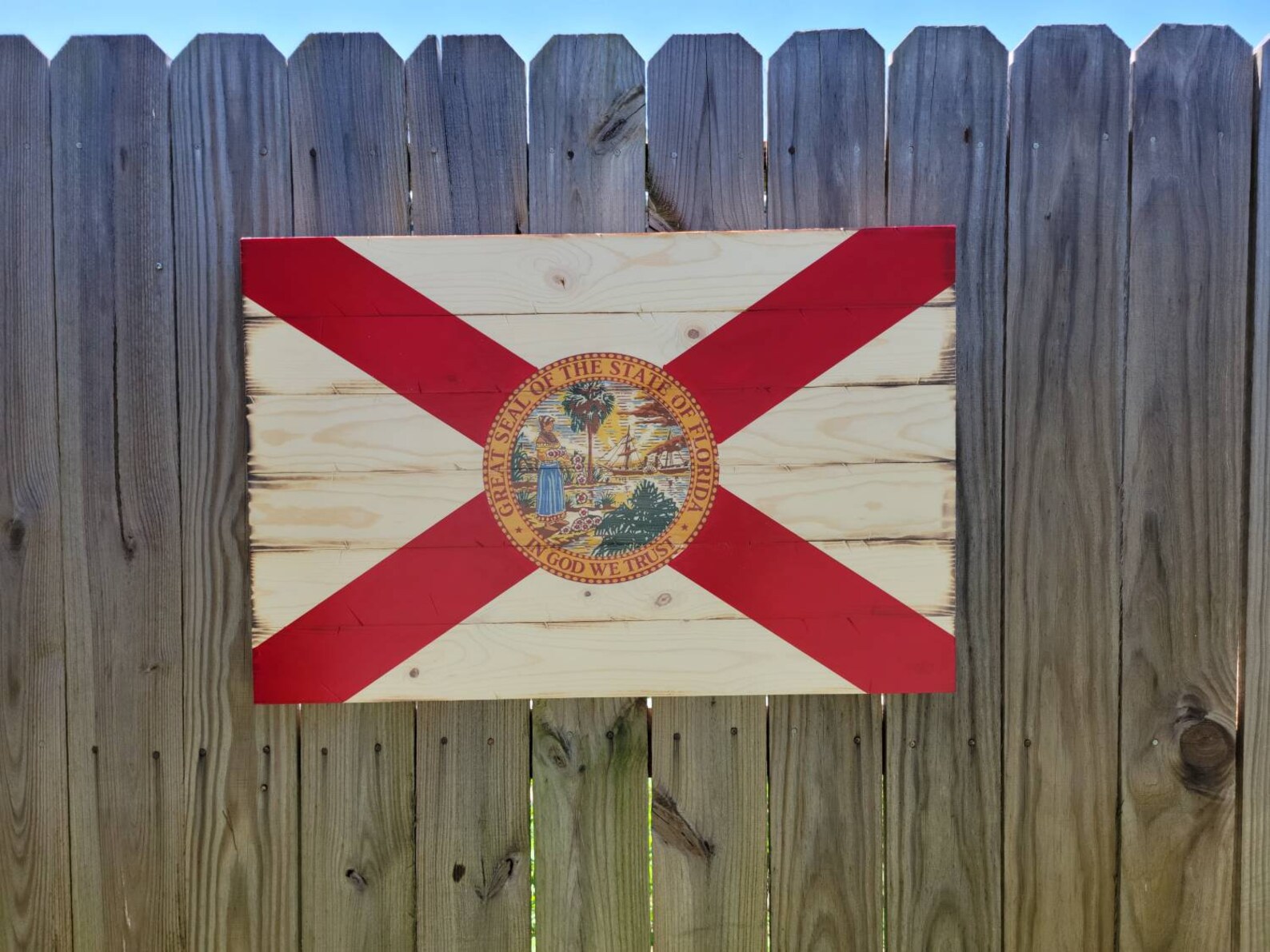 Rustic Florida Flag - Etsy