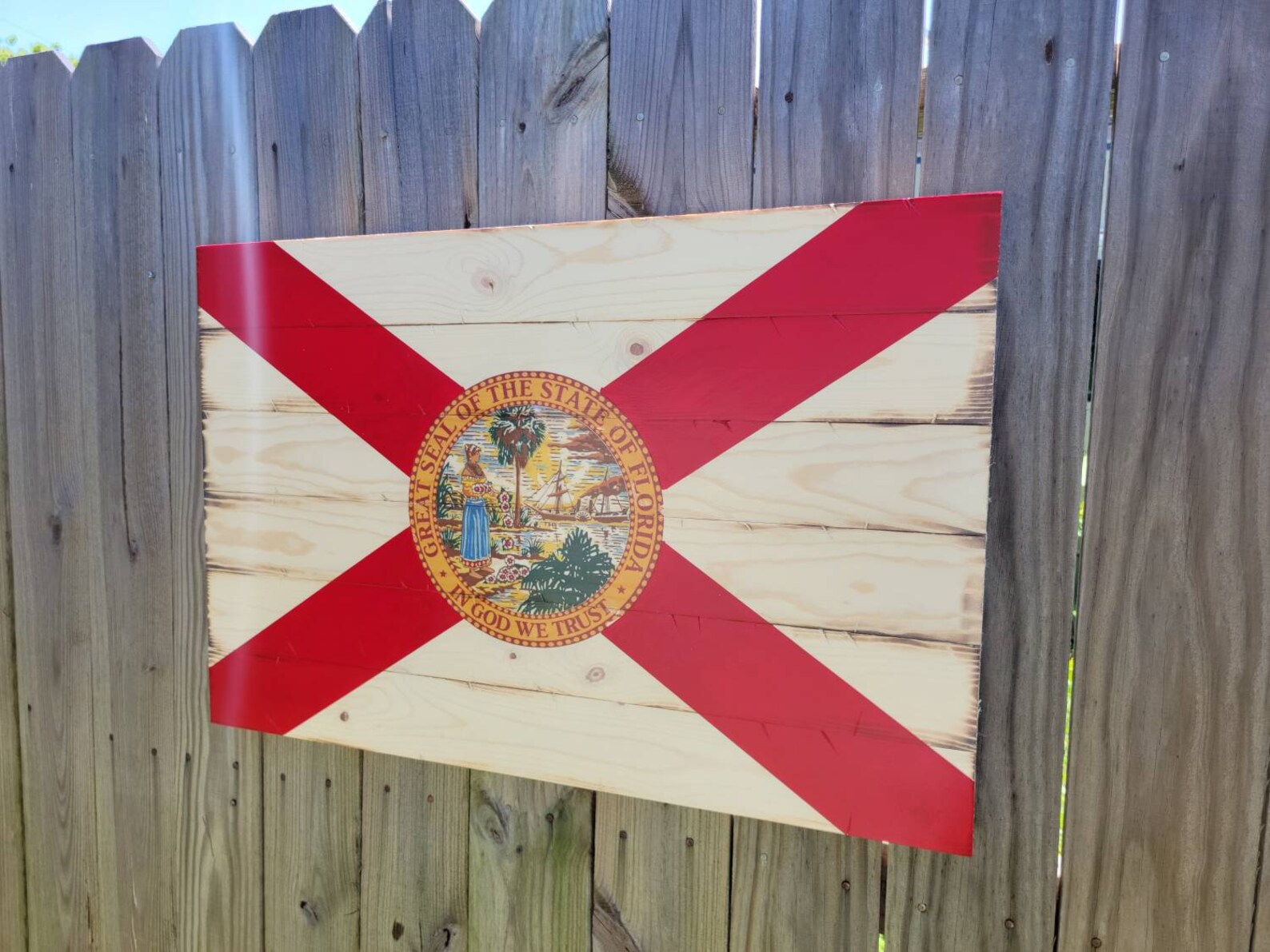 Rustic Florida Flag - Etsy