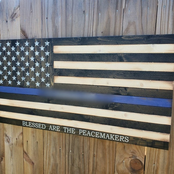 Wooden Police Flag - Etsy
