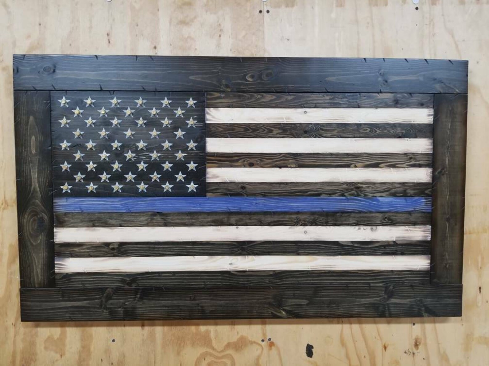 Deluxe Rustic Style Framed American Flag W/ Shell Casings | Etsy