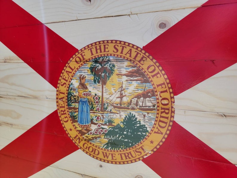 Rustic Florida Flag - Etsy