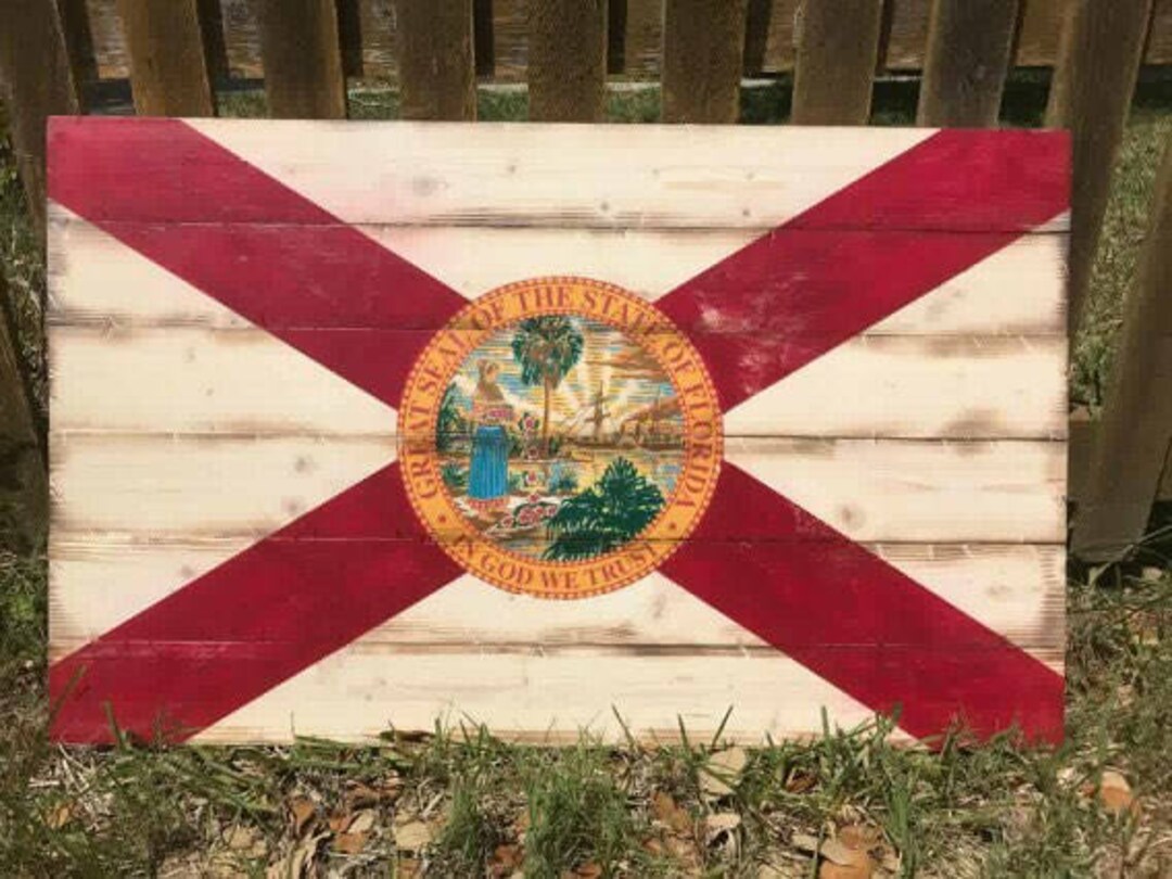 Rustic Florida Flag - Etsy
