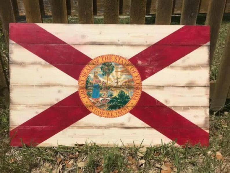 Rustic Florida Flag - Etsy