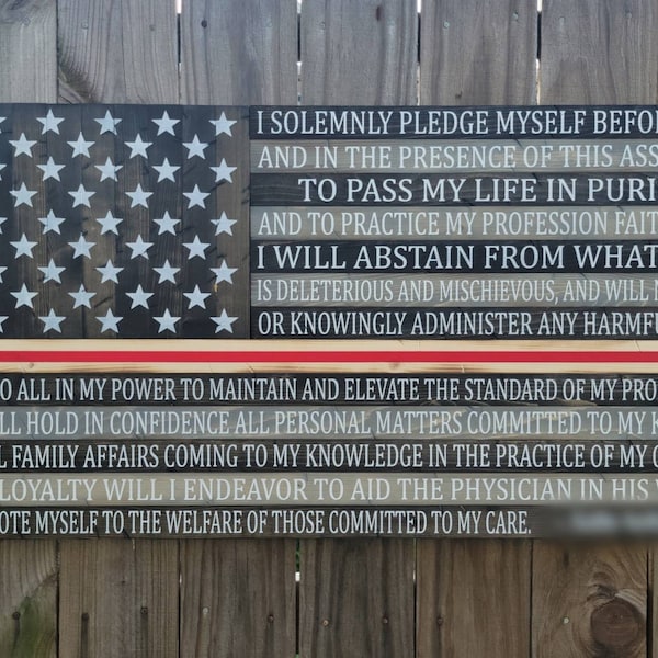 Nurse Thin Line Wall Flag - Etsy