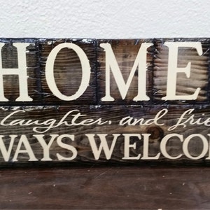 Home Always Welcome Sign - Etsy