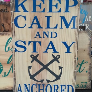 Keep Calm and Stay Anchored - Etsy