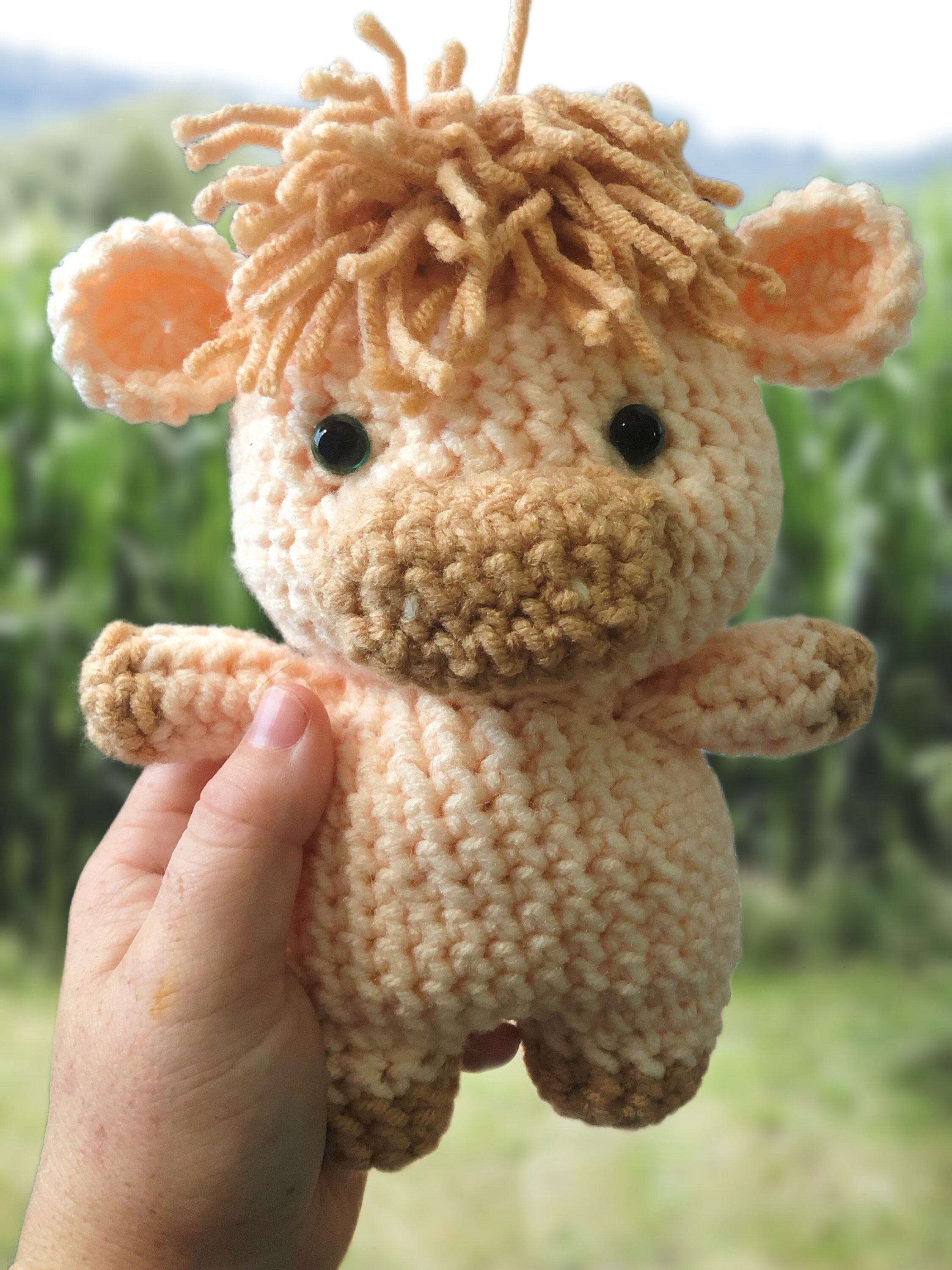 Hunter the Highland Cow Crochet Stuffie - Etsy