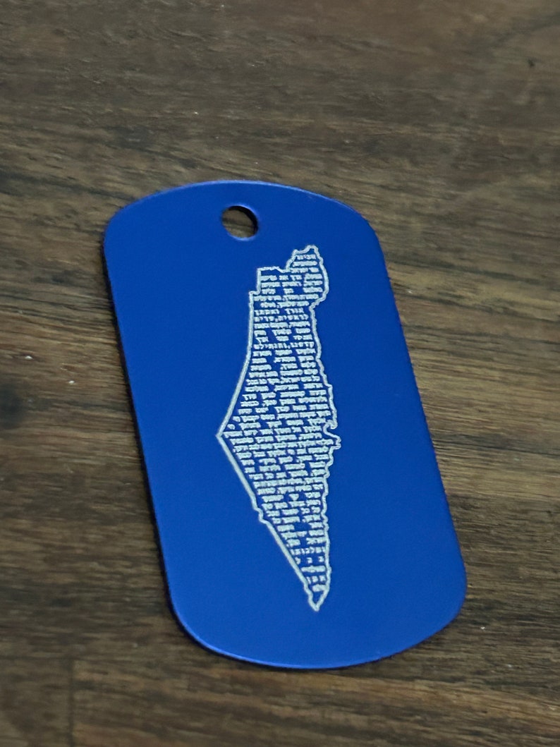 Prayer for Israel Dog Tag Necklace ISRAEL SUPPORT - Etsy