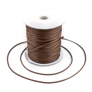 Waxed Polyester Cord: High Quality, Choose Your Size and Color Black ...