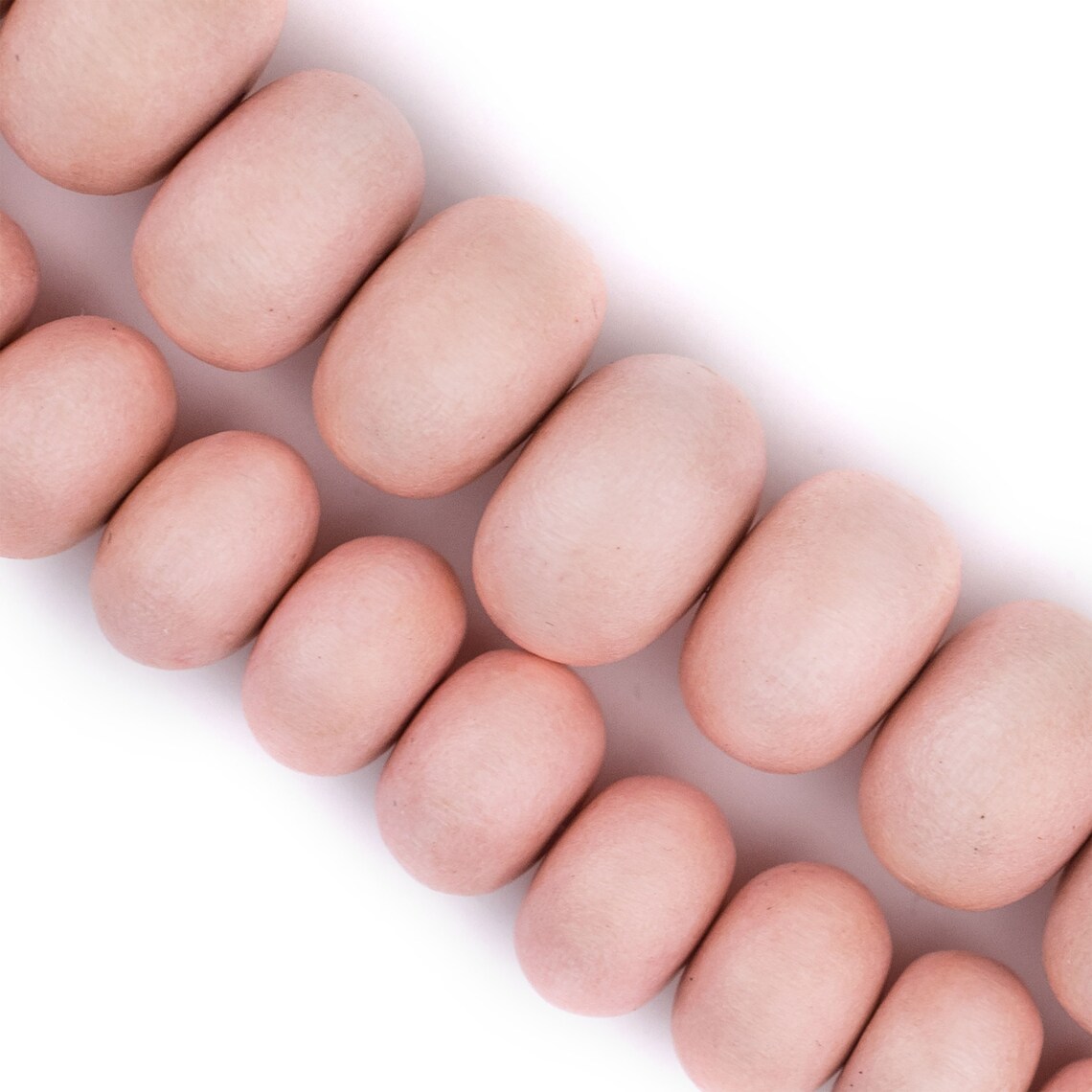 Pink Abacus Wood Beads: Natural Organic Rondelle Dyed Wooden - Etsy