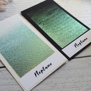Neptune | Handmade Watercolor | Mica / Metallic Paint - Half Pan, Full ...