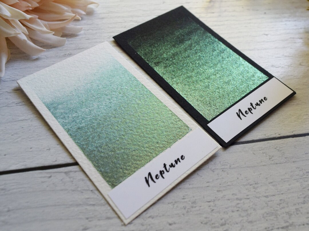 Neptune | Handmade Watercolor | Mica / Metallic Paint - Half Pan, Full ...