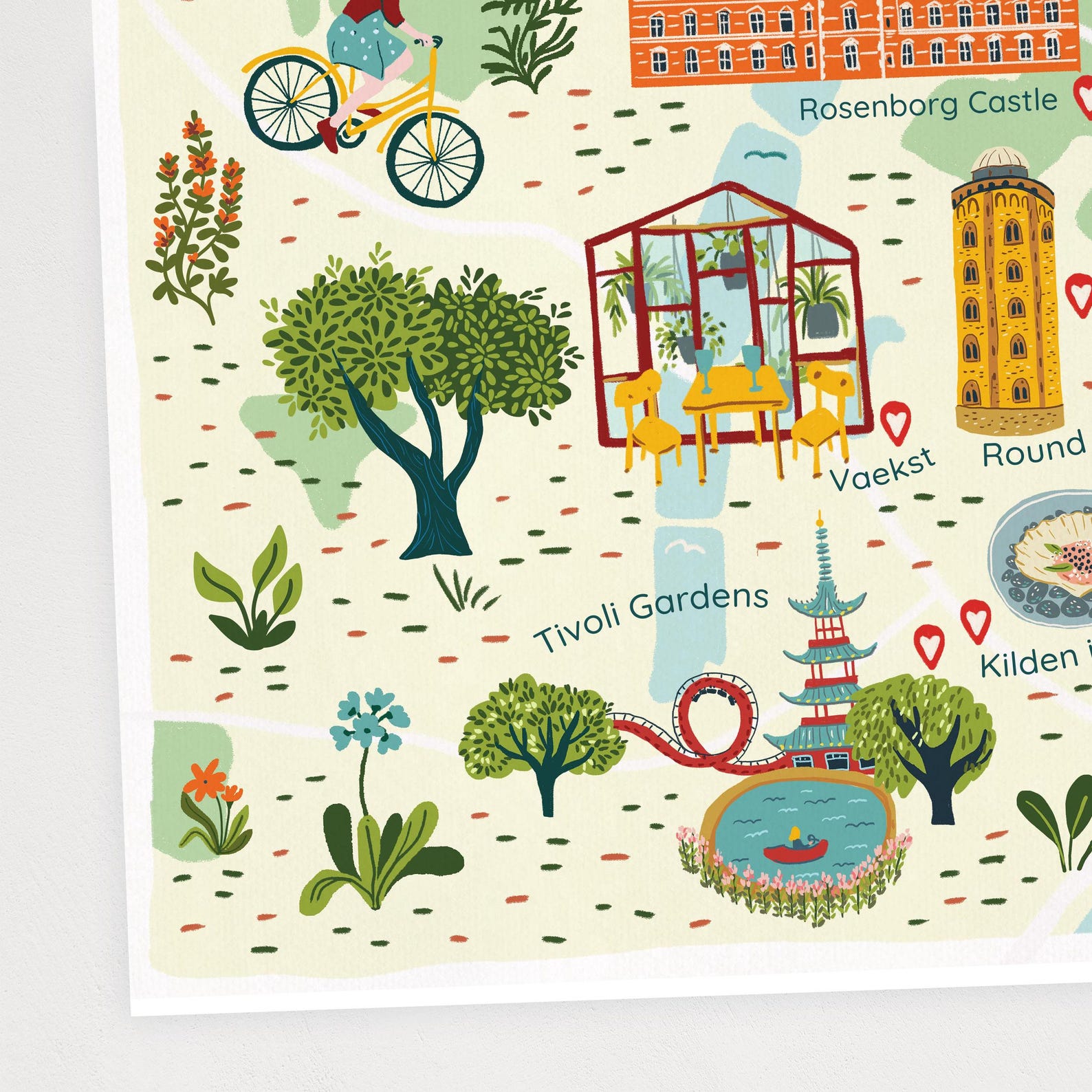 DIGITAL Custom Illustrated Map for Any City or Location - Perfect Gift ...