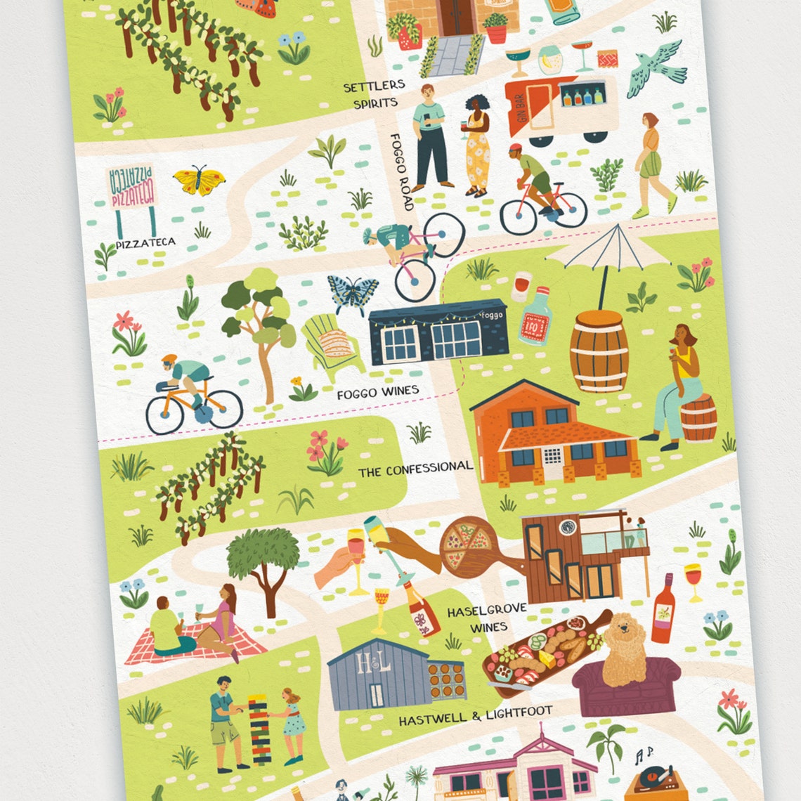 Custom Illustrated City Map Travel Illustration Any Location Travel Map ...