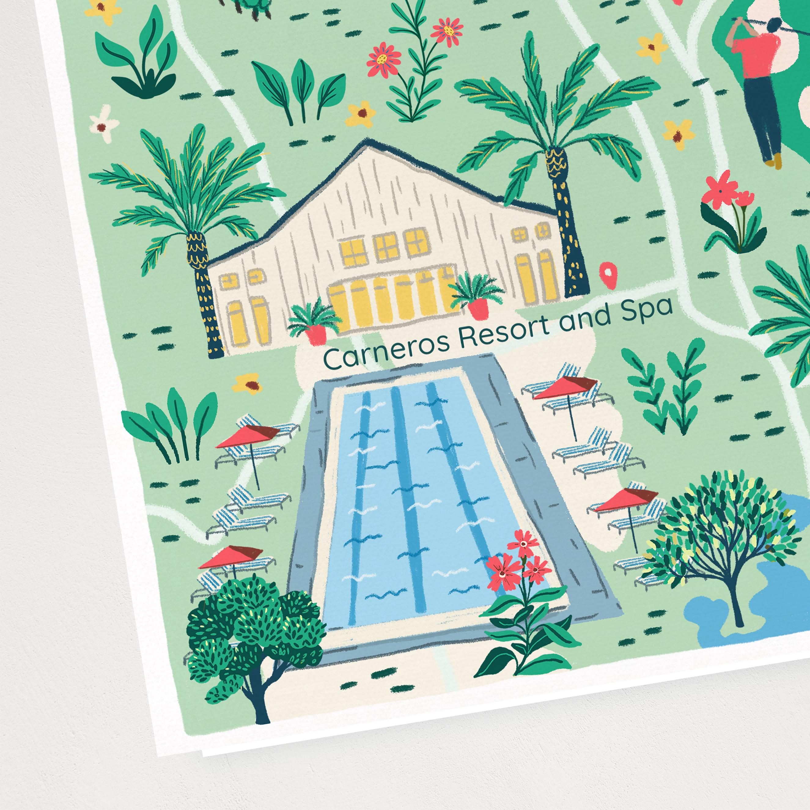 Custom Illustrated Map for Corporations – 30-33 Locations ...