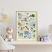 DIGITAL Little Village Map Art Print, Farm Wall Decor for Kids, Nursery ...
