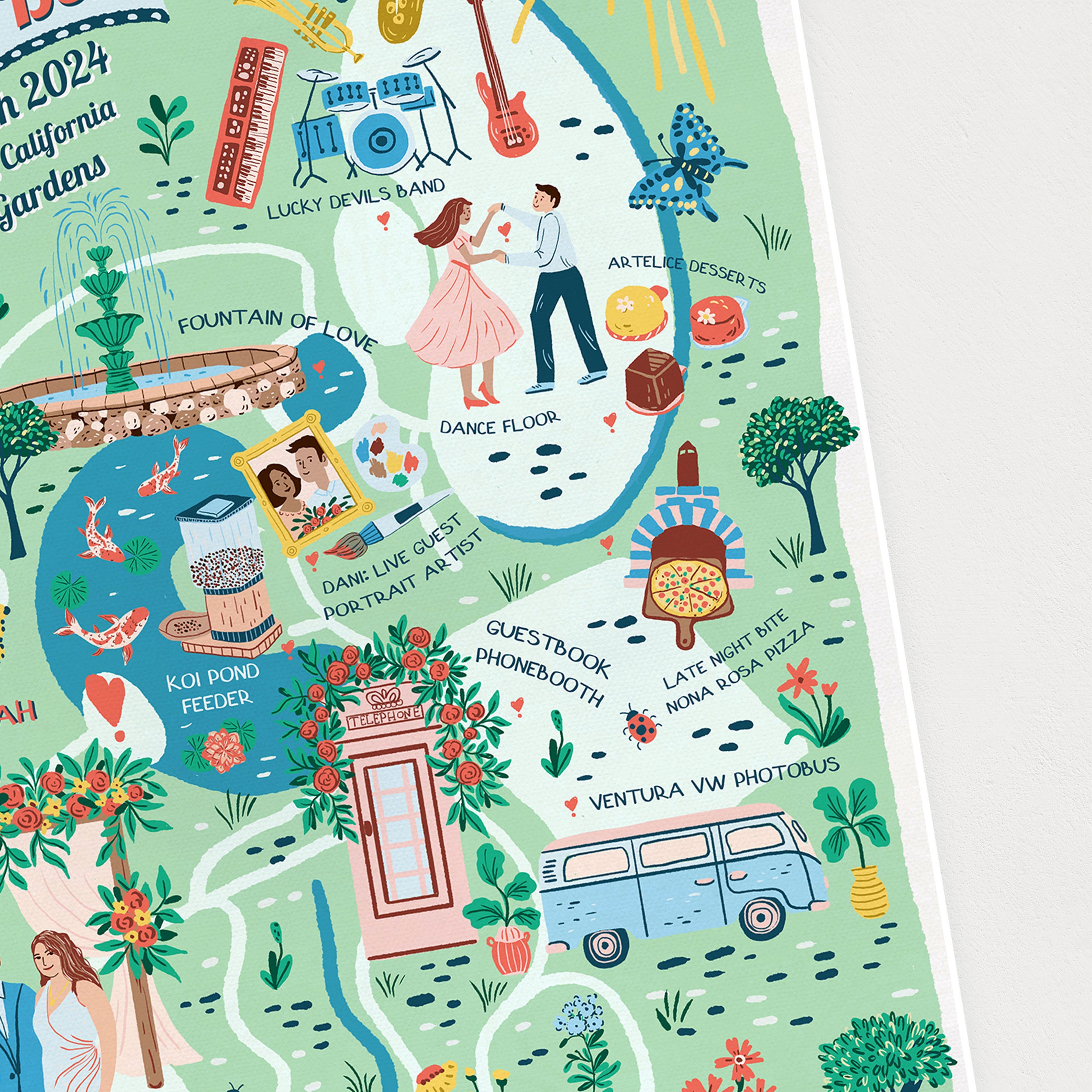 DIGITAL Custom Wedding Map Illustrated Invitation, Save the Date ...