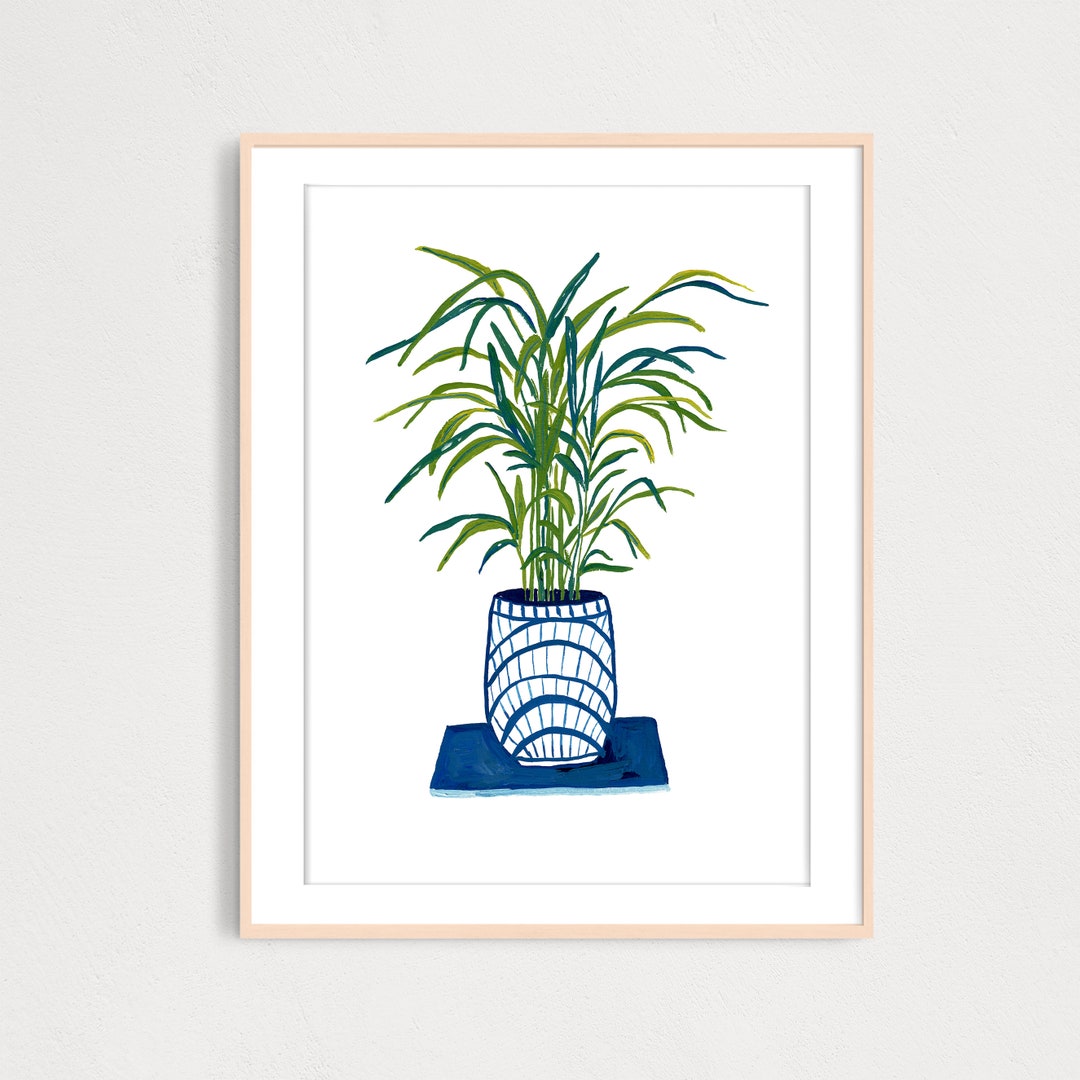 DIGITAL Green Plant Art Print, Printable Digital Download Art Print ...