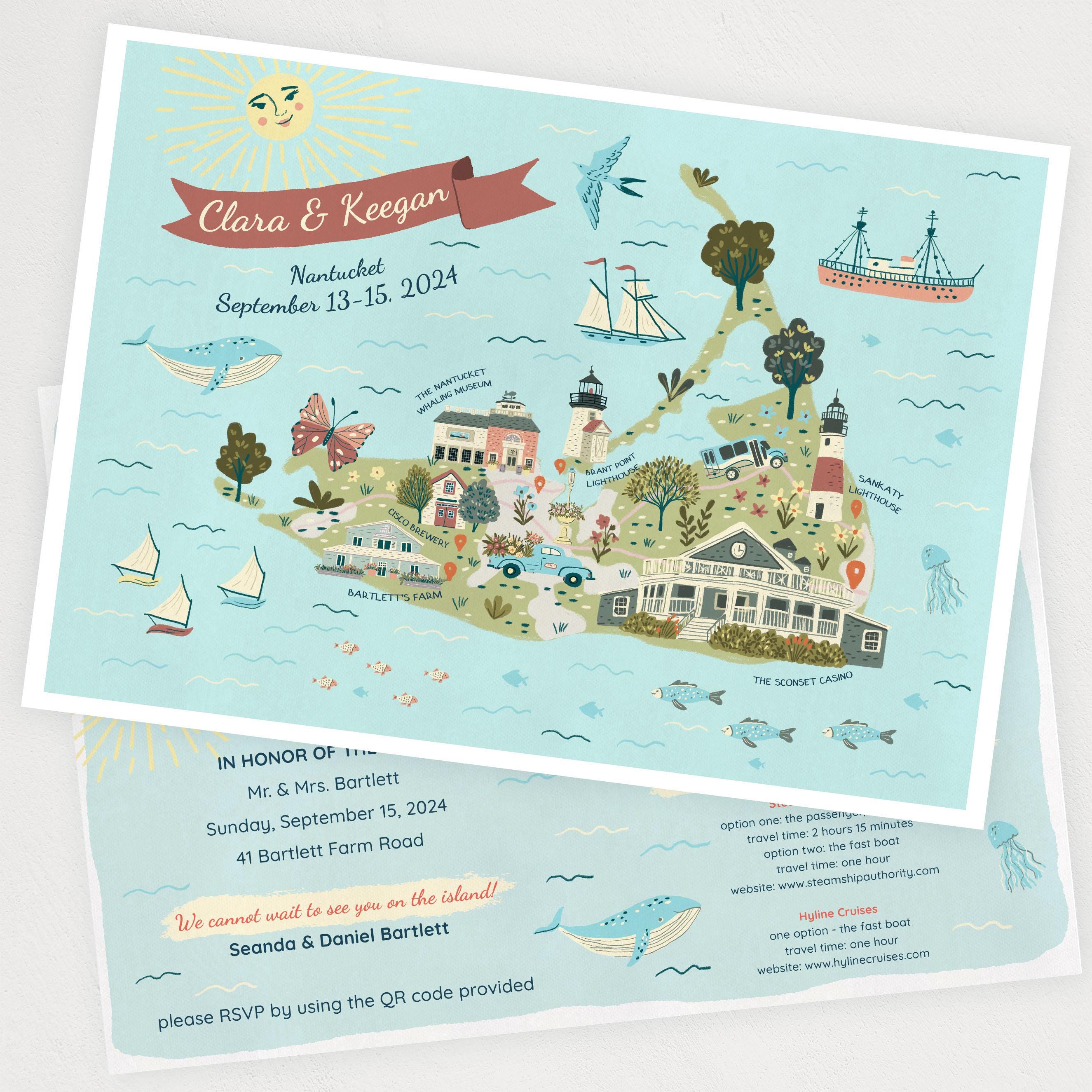 DIGITAL Custom Illustrated Map for Any City or Location - Perfect Gift ...