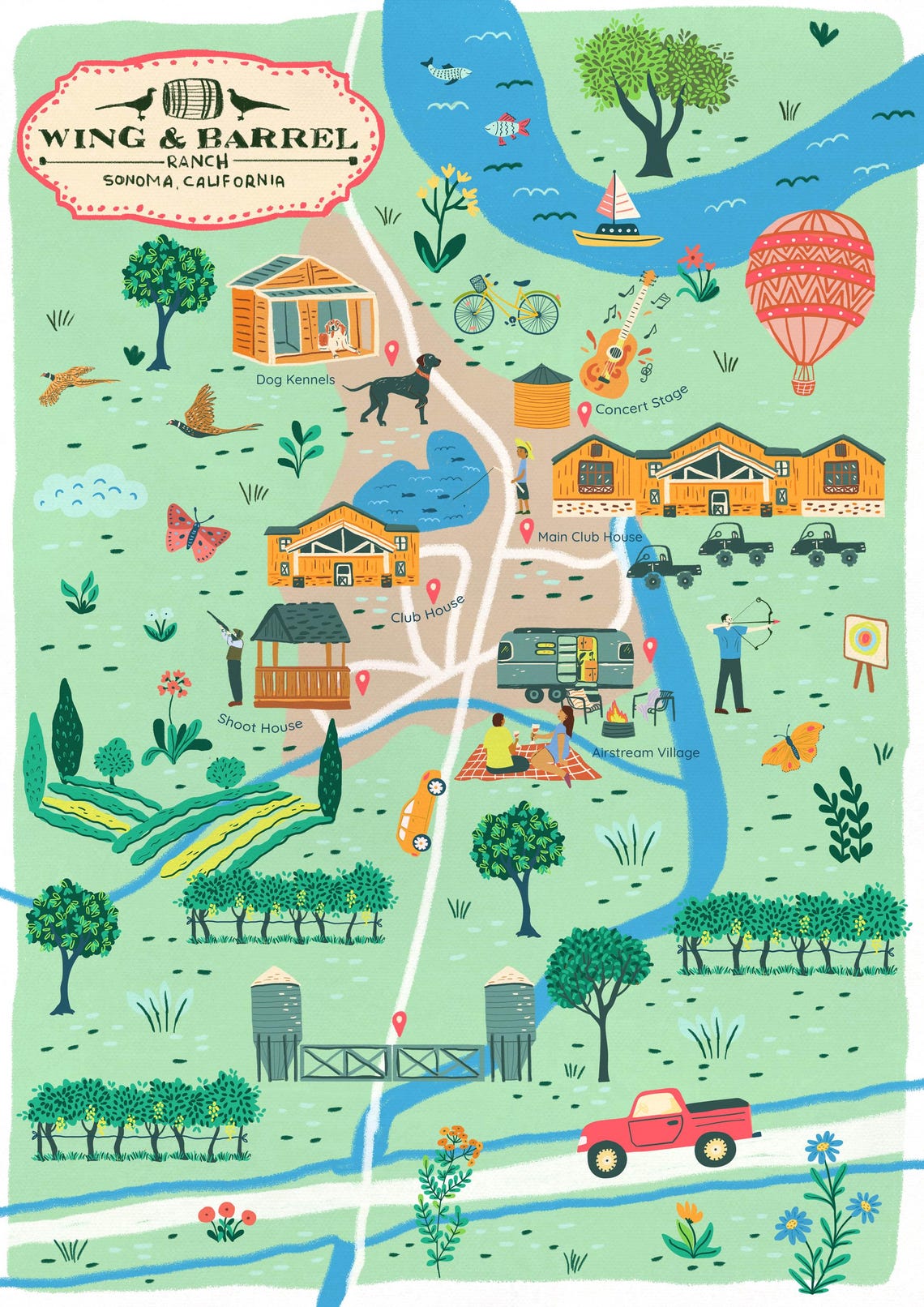 DIGITAL Custom Illustrated Map for Any City or Location - Perfect Gift ...