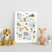 DIGITAL Little Village Map Art Print, Farm Wall Decor for Kids, Nursery ...