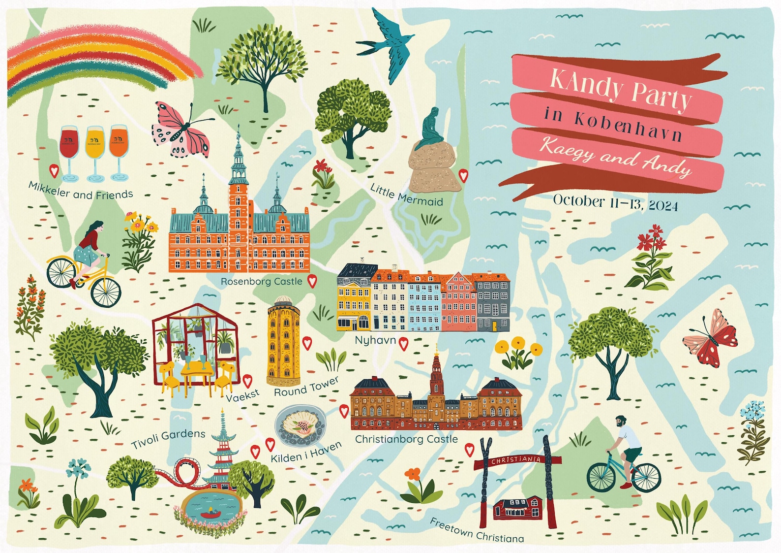 Custom Illustrated Map for Corporations – 20-23 Locations ...