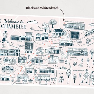 Custom Illustrated Map for Corporations – 20-23 Locations ...