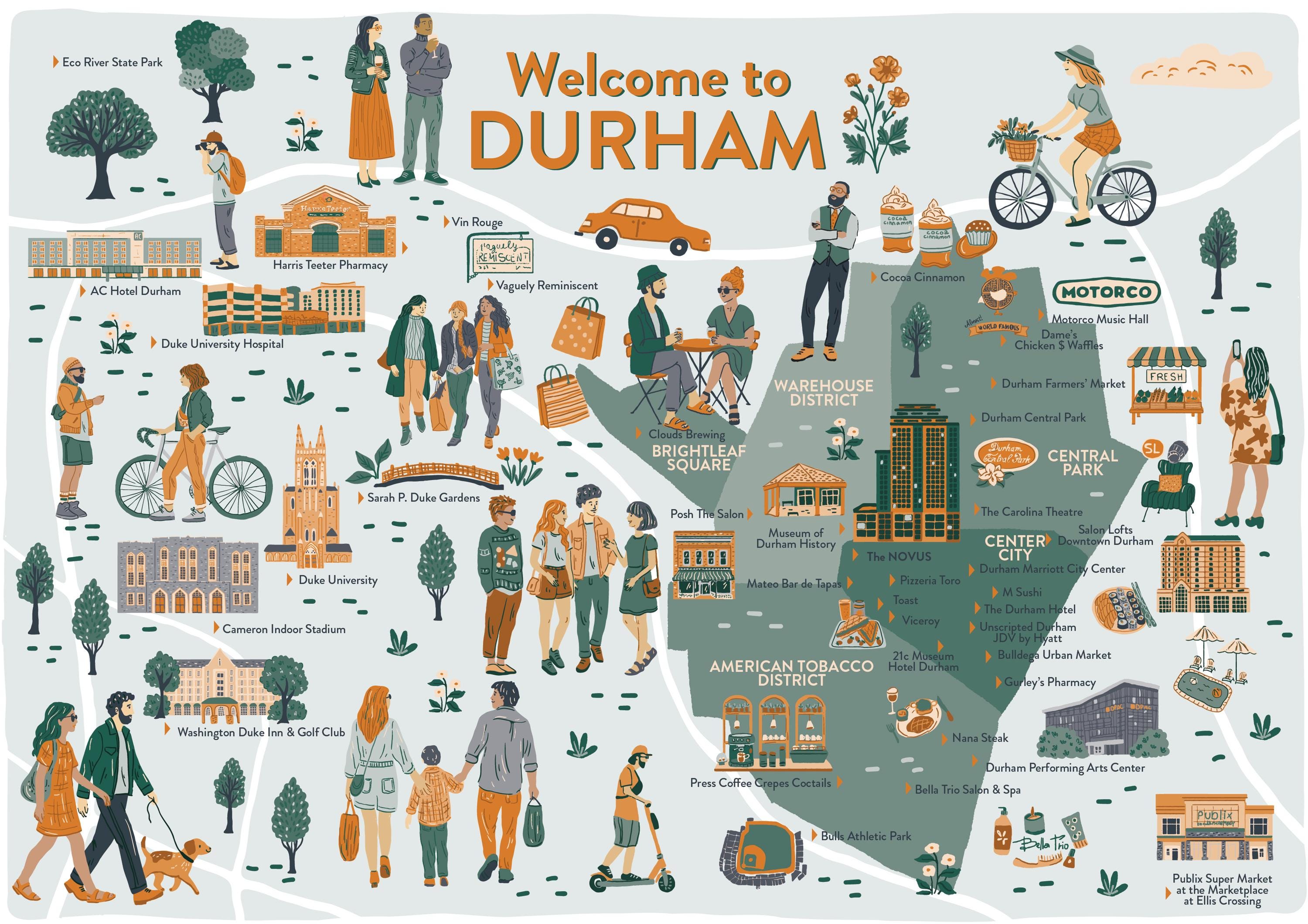 Custom Illustrated Map for Corporations – 30-33 Locations ...