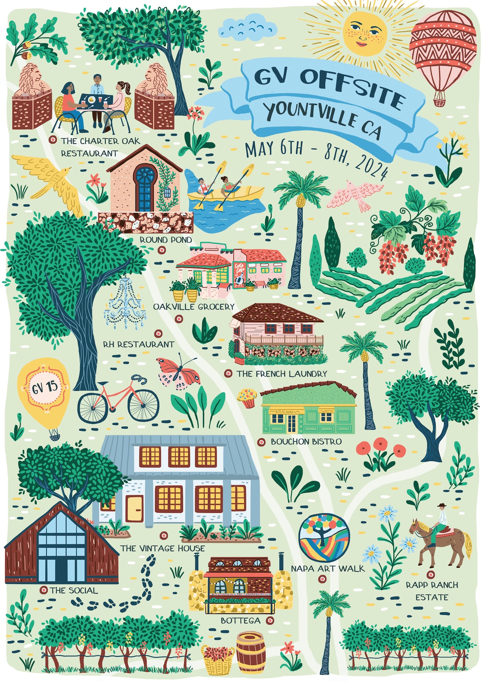 Custom Illustrated Map for Corporations – 25-30 Locations ...