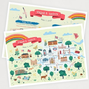 Custom Illustrated Map for Corporations – 30-33 Locations ...