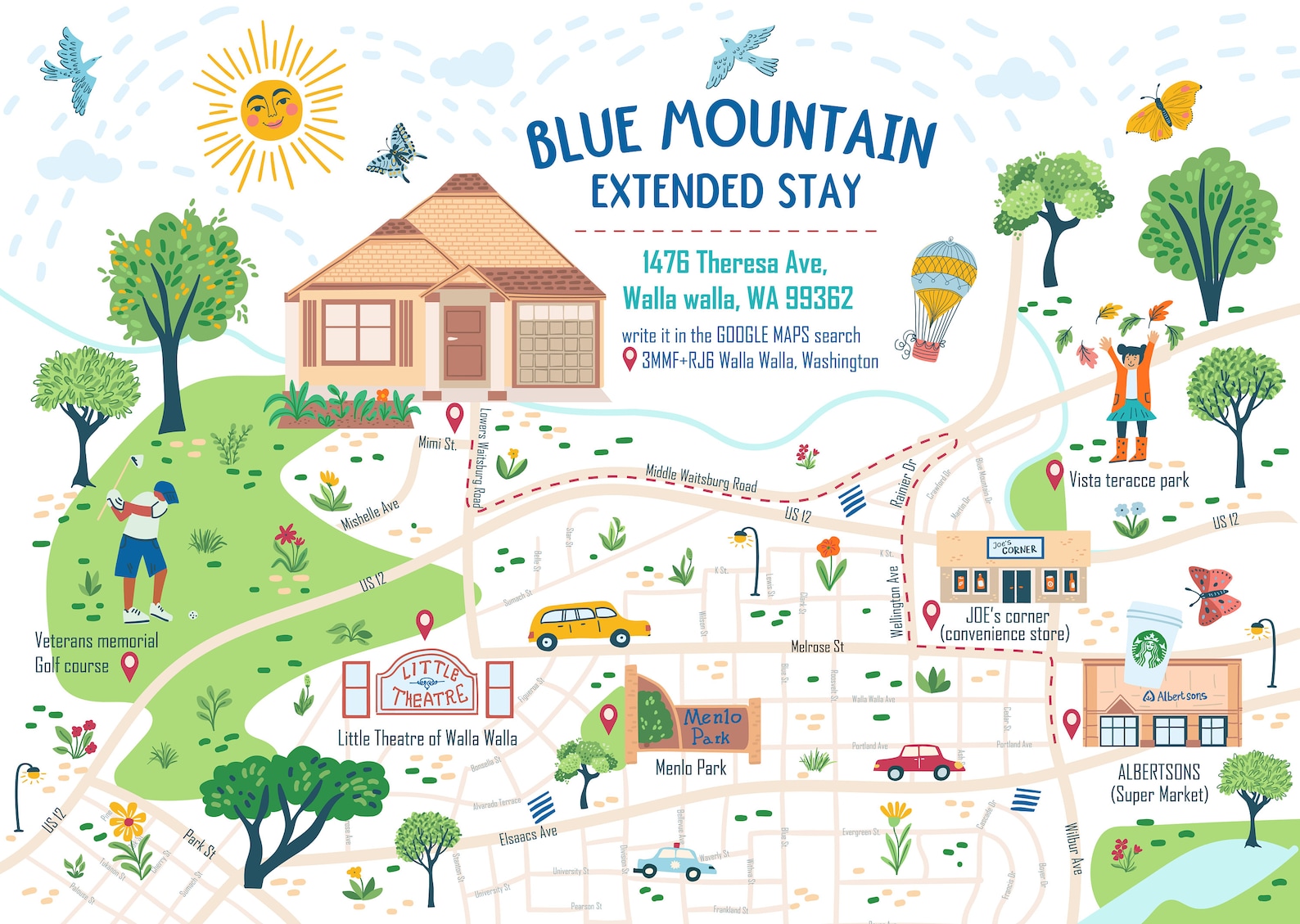 Custom Illustrated City Map Travel Illustration Any Location Travel Map ...