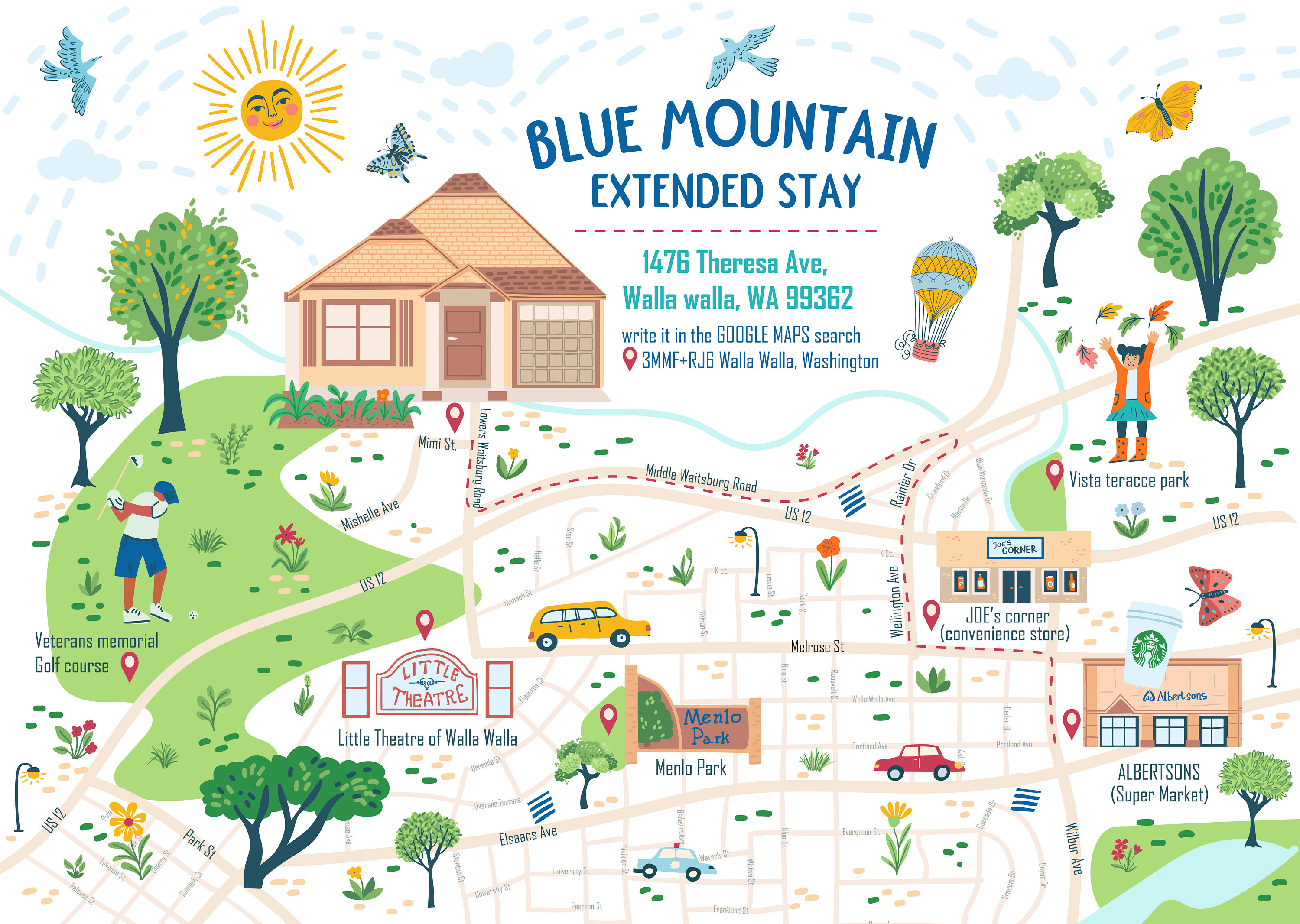 Custom Illustrated City Map Travel Illustration Any Location Travel Map ...