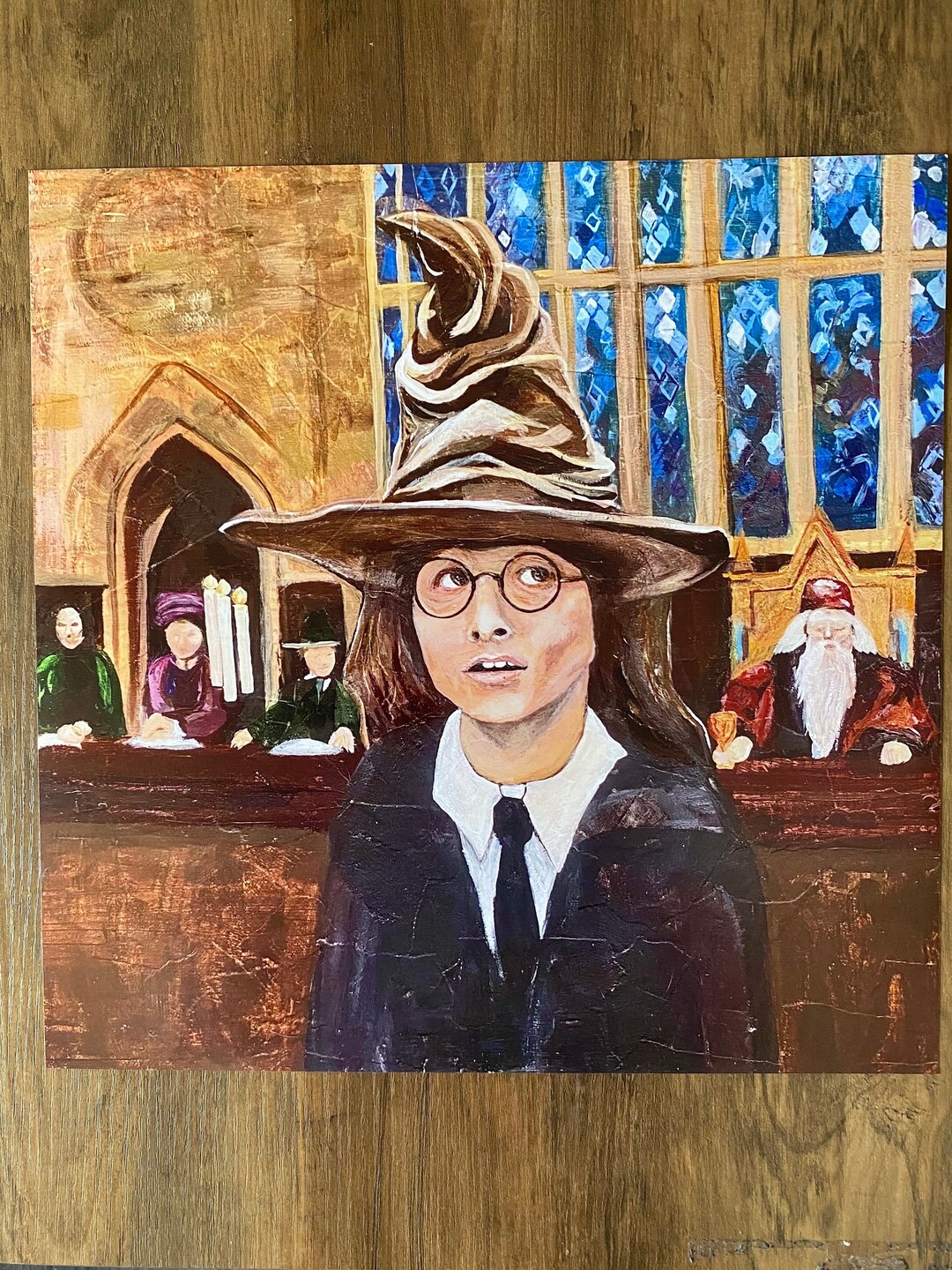 PRINT- 12x12 Harry Potter Sorting Hat - Etsy