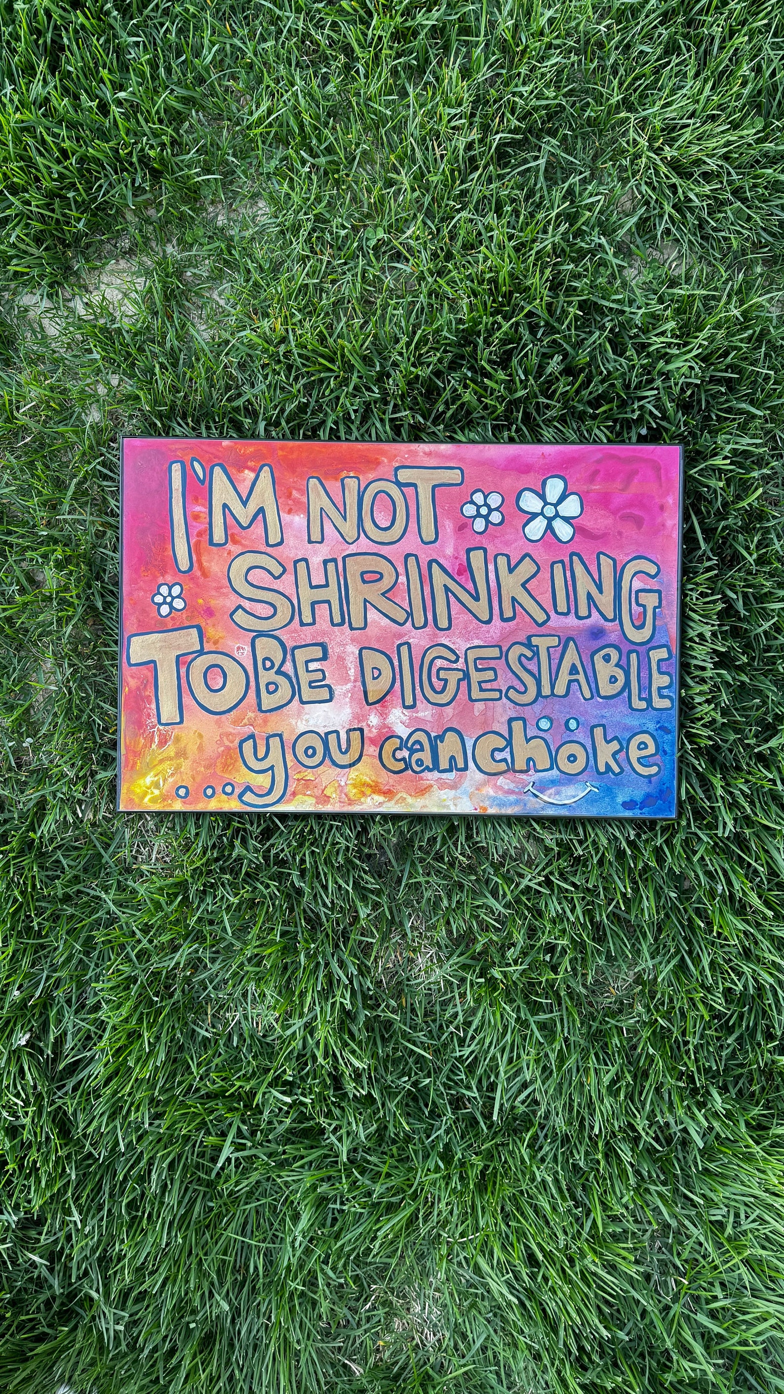 Not Shrinking Wall Art 12x18 In. NO FRAME - Etsy