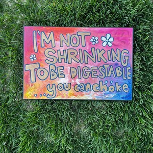 Not Shrinking Wall Art 12x18 In. NO FRAME - Etsy