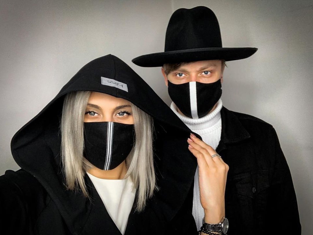 Reusable Washable Designer Face Mask With Filter Pocket, Linen ...