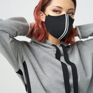 Reusable Washable Designer Face Mask With Filter Pocket, Linen ...