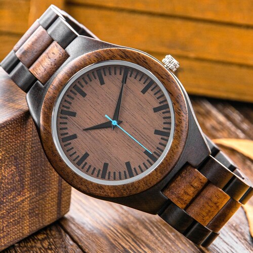Men's Wood Watch Engraved Watch Personalized - Etsy