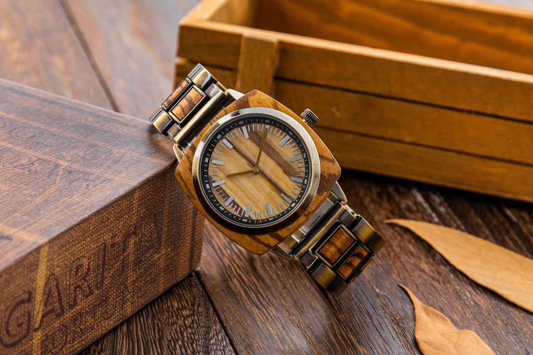 Personalized Watch for Men, Custom Watch, Wood Watch, Engraved Watch ...