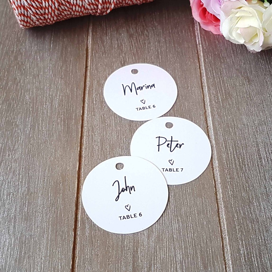 Personalised Name Tags Table Number Place Cards Custom - Etsy Australia