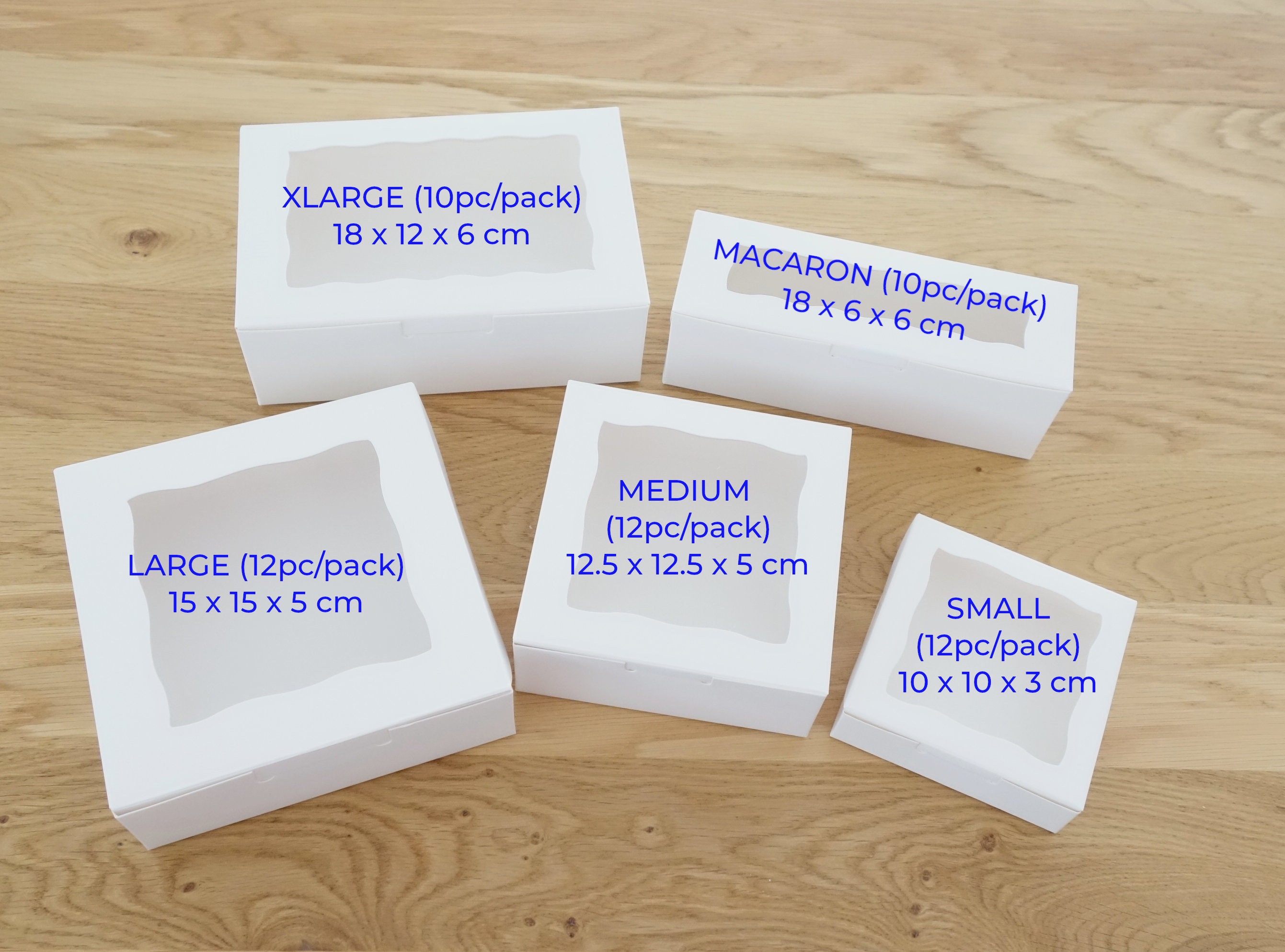 10/12x Gift Boxes (5 Sizes), Christmas Cookie Box, Wedding Cake Box ...